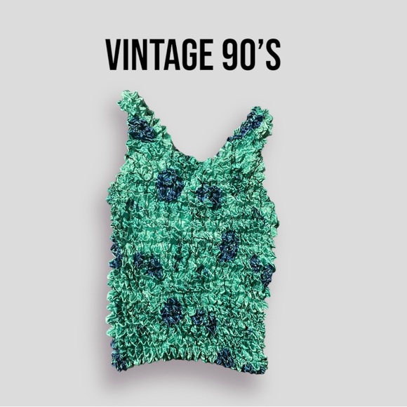 Vintage | Tops | Vintage Popcorn Tank | Poshmark